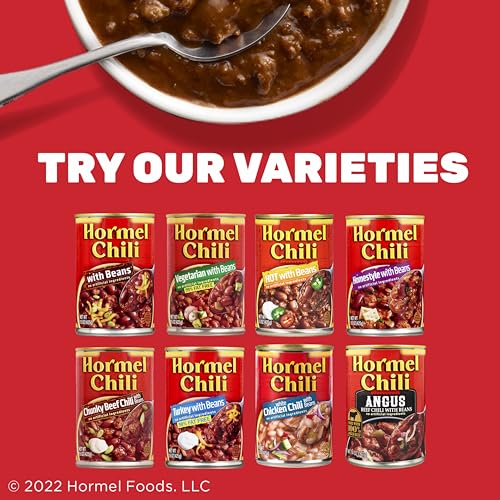 Hormel Chili Hormel No Bean Less Salt Chili, 15 Ounce (Pack of 8)