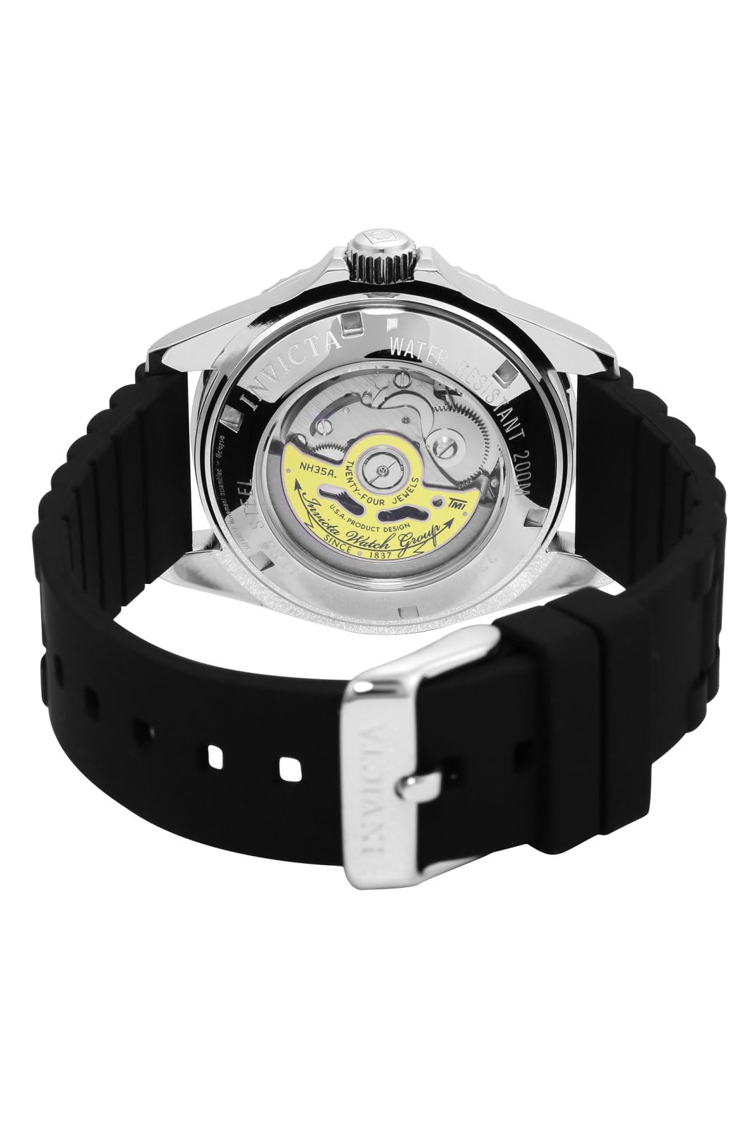 Invicta Men's Pro Diver Automatic Watch with Silicone Band, Black (Model 23678)