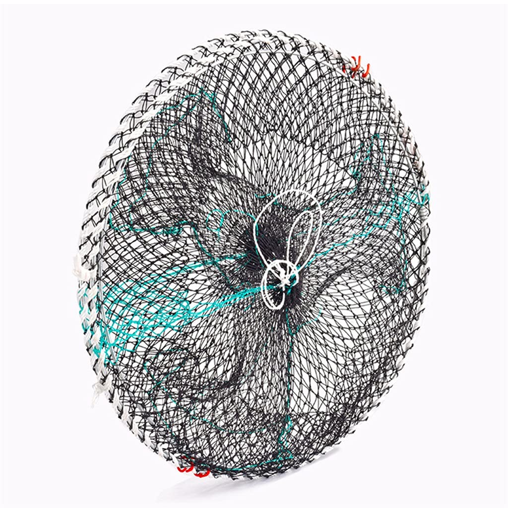 LDCHNH Fishing Cast Crab Trap Network Cages Shrimp Nylon Automatic Fishing Cage Foldable Net Accessories
