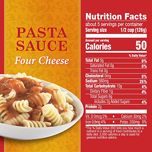 Hunt's Four Cheese Spaghetti Sauce, 24 Ounce (Pack of 5)