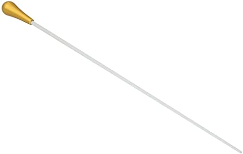 Jiayouy 15 Inch Music Baton Orchestra Baton Alloy Handle Music Conducting Baton Pack of 2 Gold
