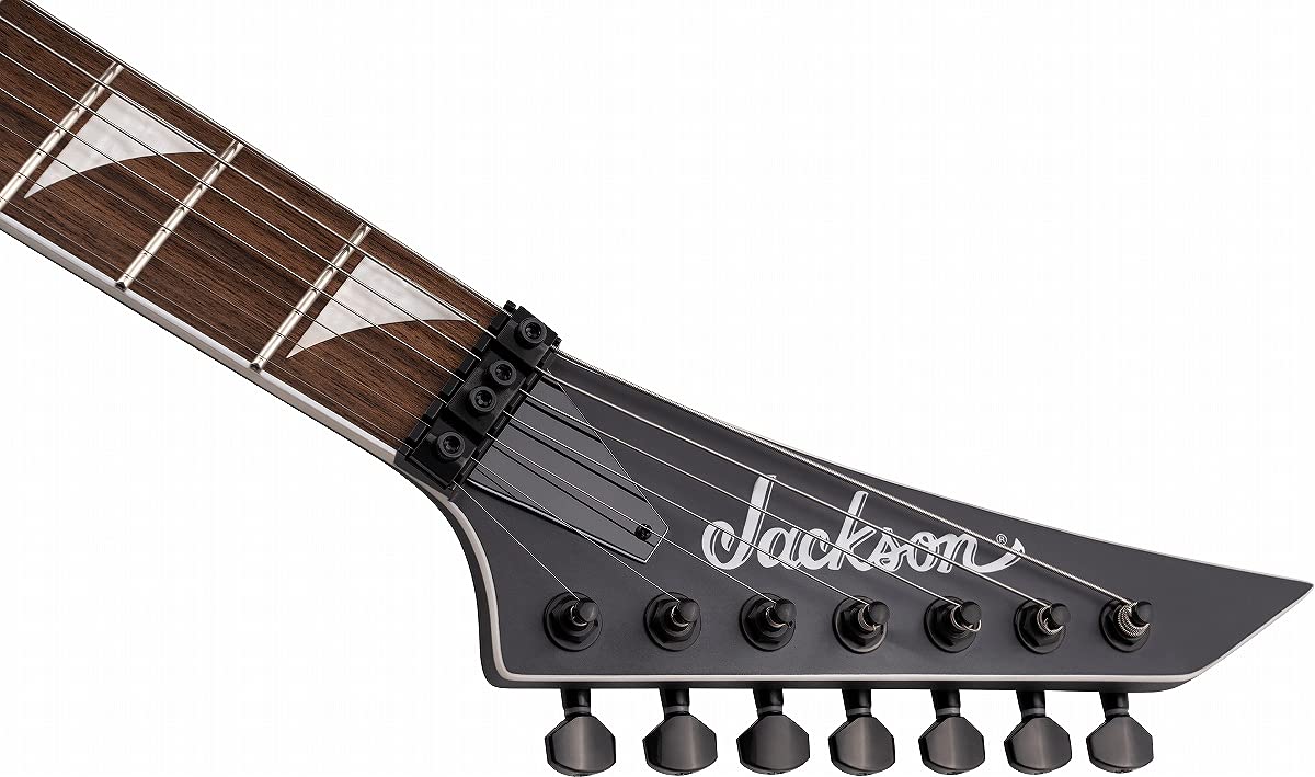 Jackson X Series Rhoads RRX24-MG7 Electric Guitar - Satin Black with Primer Gray Bevels
