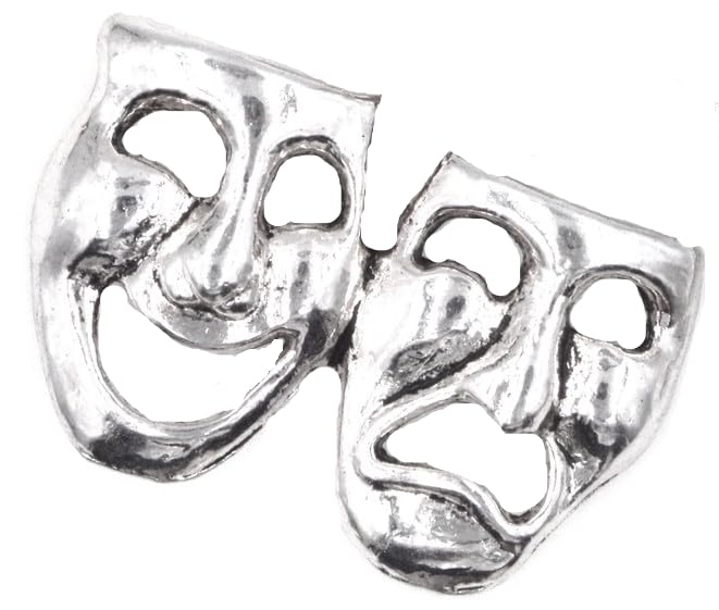 It's All About...You! Comedy Tragedy Mask Theater Drama Acting Actors Actress Broadway Musical Director Drama Teacher Gift Dangling European Bead Charm 90Ad