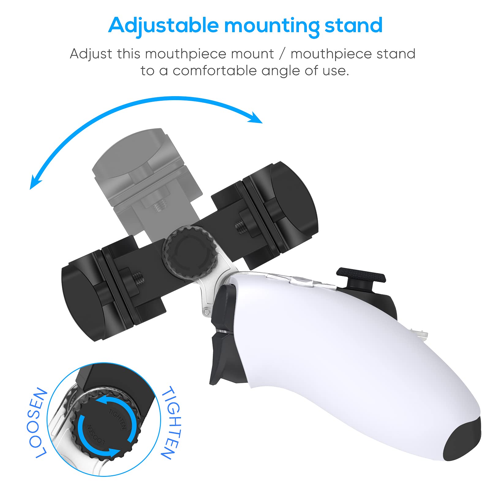 Hookah Hose Holder Clip Compatible with PS5 Controller