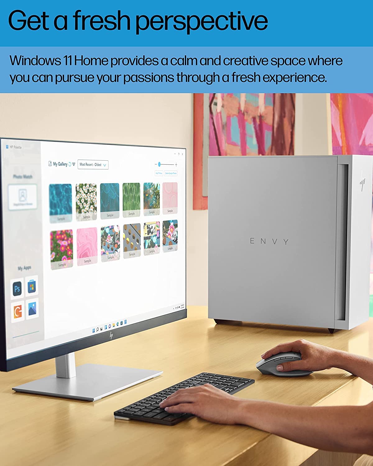 HP 2022 Newest Envy Desktop PC, Intel Core i7-12700 (12-Core), GeForce RTX 3060 Ti, 64GB, 2TB SSD, 2TB HDD, Wi-Fi 6, USB Wireless Keyboard and Mouse Combo, Windows 11 Home, Bundle with JAWFOAL