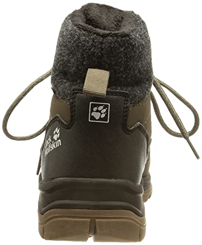 Jack Wolfskin Men's Aspen Texapore Mid Hiking Shoe Boot, Coconut Brown/Blac, 10
