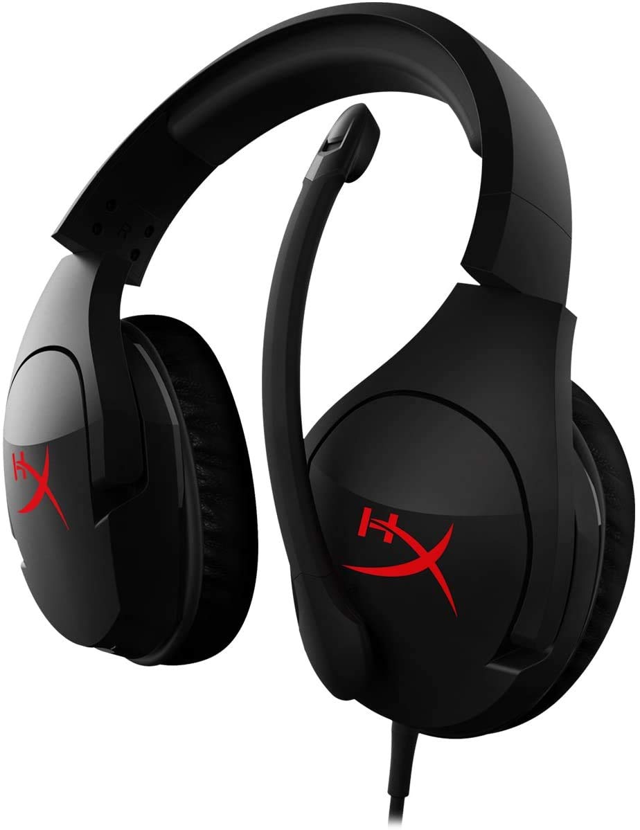 HYPERX Cloud Stinger Gaming Headset - Lightweight Design - Flip to Mute Mic - Memory Foam Ear Pads - Built in Volume Controls - Works PC, PS4, PS4 Pro, Xbox One, Xbox One S (HX-HSCS-BK/NA) (Renewed)