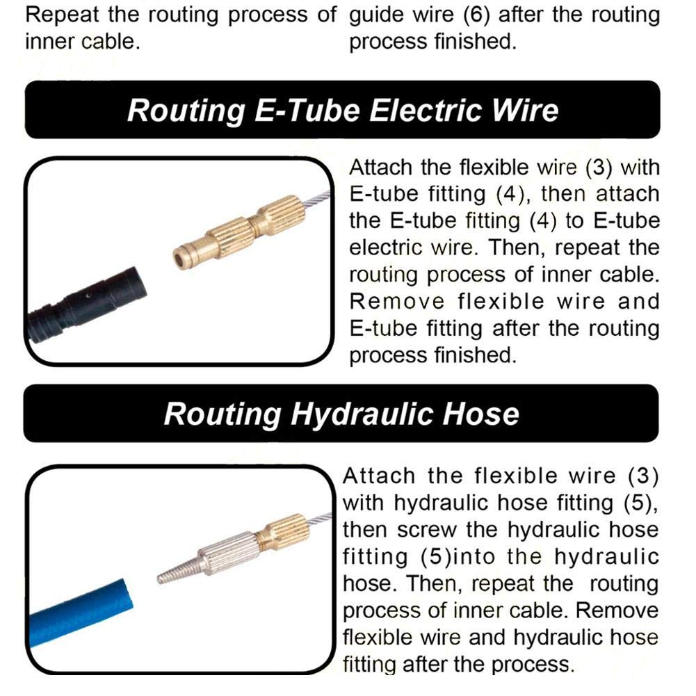 Internal Cable Routing Tool Shift Cable Wire Kit with Magnet, Removable , Wires, Fittings for MTB Road Bike Product Name