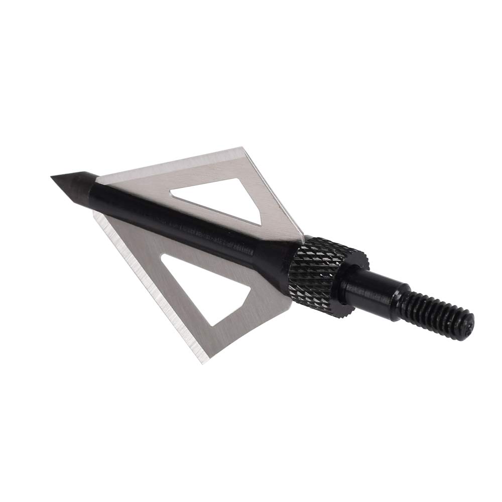 Hunting Broadheads 3 Blades Archery Broadheads 100 Grain 12 Pack Screw Arrow Heads Arrow Tips for Crossbow Compound Bow