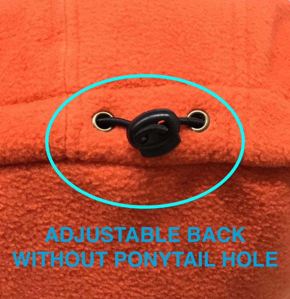 Home Prefer Winter Beanie Warm Skull Cap Outdoor Windproof Fleece Knit Earflap Hat for Men and Women Orange