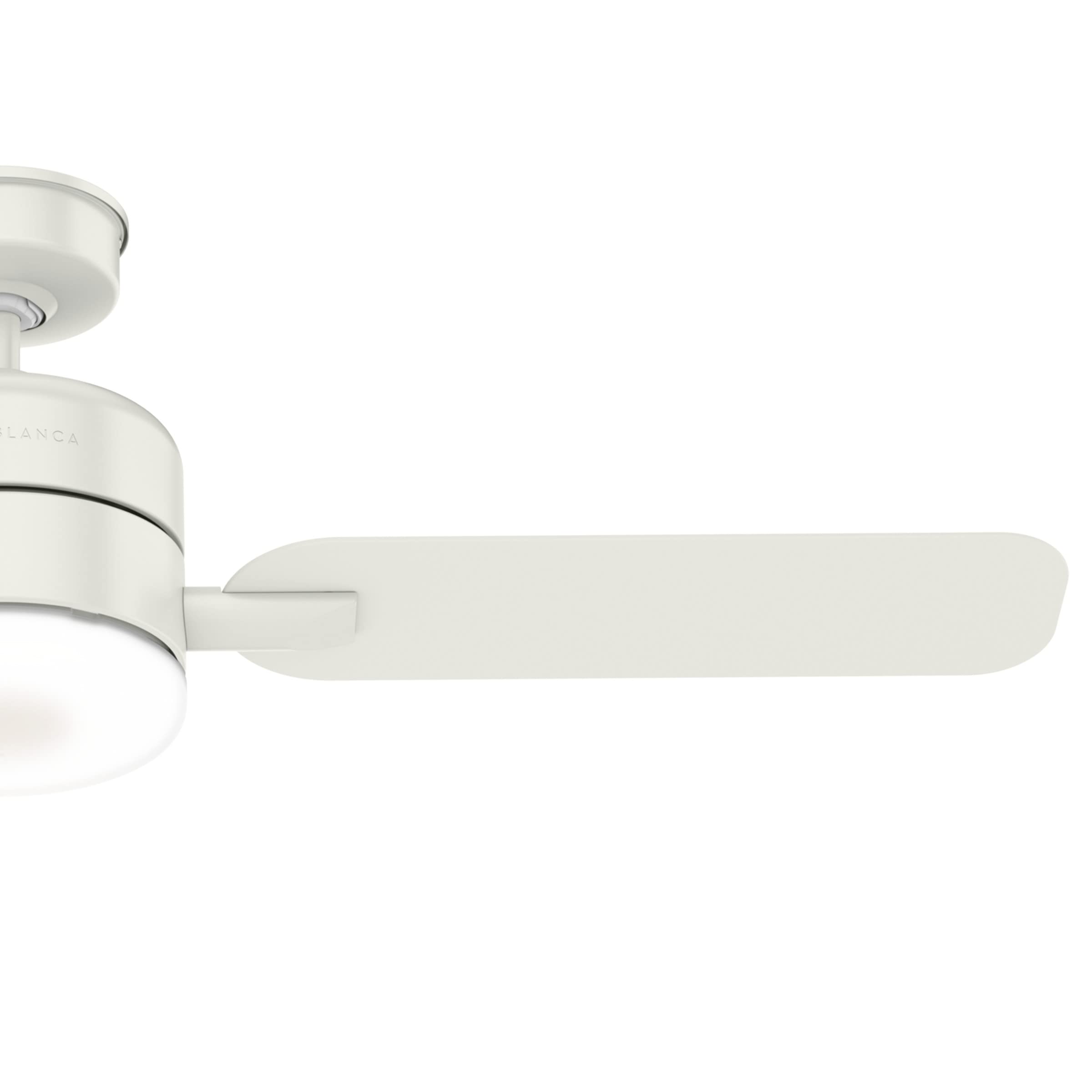 Hunter Fan Company 59427 Casablanca 54" Paume LED Light Kit and Wall Control Ceiling Fan, Fresh White Finish