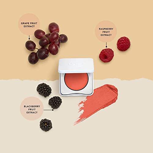 Honest Beauty 2-in-1 Creme Cheek Blush + Lip Color | EWG Verified, Vegan + Cruelty Free | Peony Pink, .1 oz