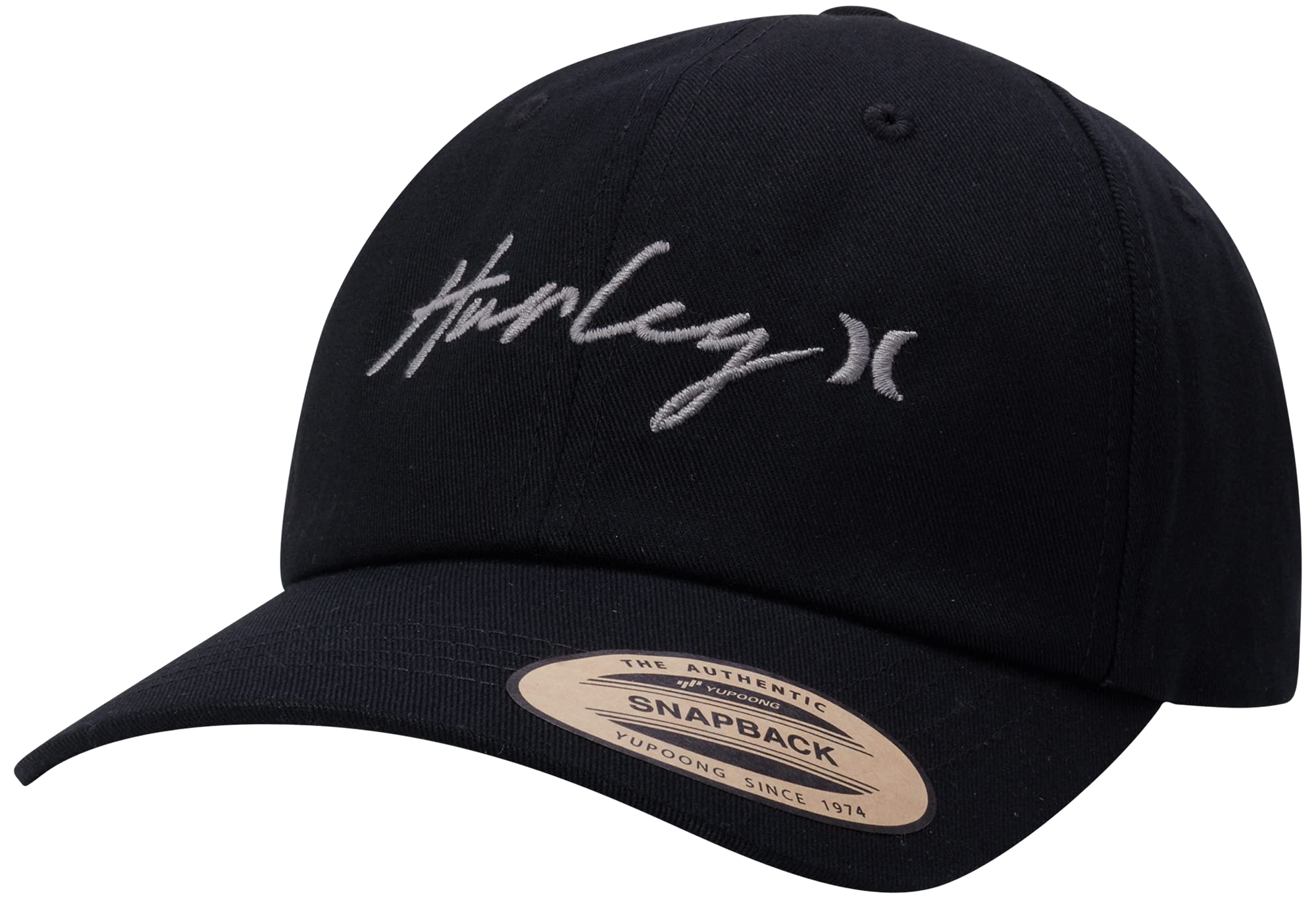 Hurley Women's Baseball Cap - Montana Curved Brim Hat with Ponytail Opening, Black, no Size