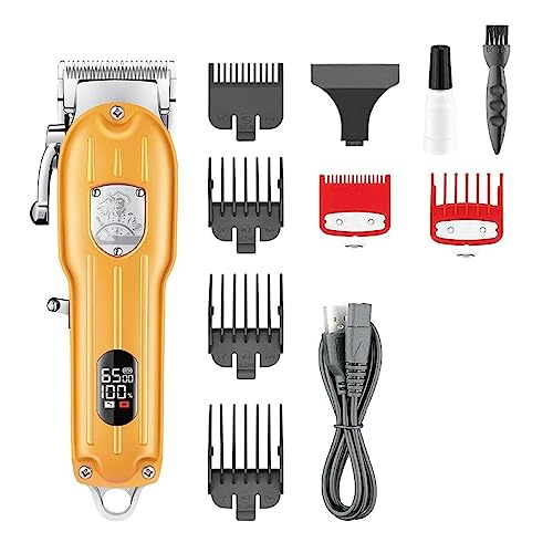 HARUE Hair Clippers for Men, Hair Clipper Professional Hair Trimmer Cordless Hair Cutting Machine Electric Rechargeable Adjustable Trimmer for Men