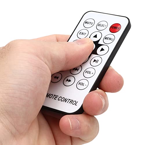 PUSOKEI 7 Inch Small Monitor,Mini Monitor TFT LED Screen Support VGA HD Multimedia AV BNC USB DC Input,Portable Car Home HD Display with Speaker Remote Control