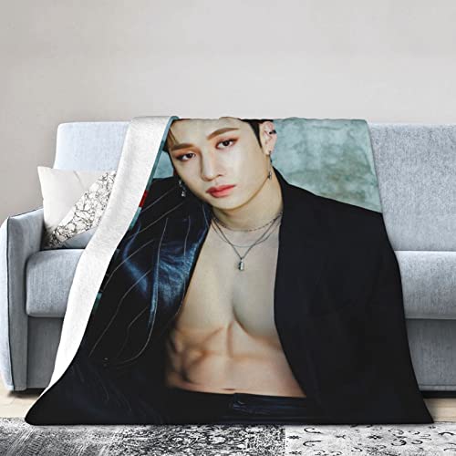 XCRUPYT Super Soft Stray Flannel Throw Bangchan Blanket Kids for Bed Sofa Office Knee pad,Bed car Camp Beach Blanket Throw Blankets 50"X40"