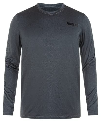 Hurley Men's Standard H2O-Dri Hybrid UPF Long Sleeve Shirt, Smoke Grey, XX-Large