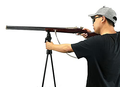HUNTPAL 360° Rotatable V Yoke Gun Holder Rifle Rest for Shooting Stick Tripod Stand, Nylon Heavy Duty Mount Attachment with 2 Pcs 3/8" to 1/4" Screws for Shotgun Crossbow Hunting Tripod Bipod Monopod