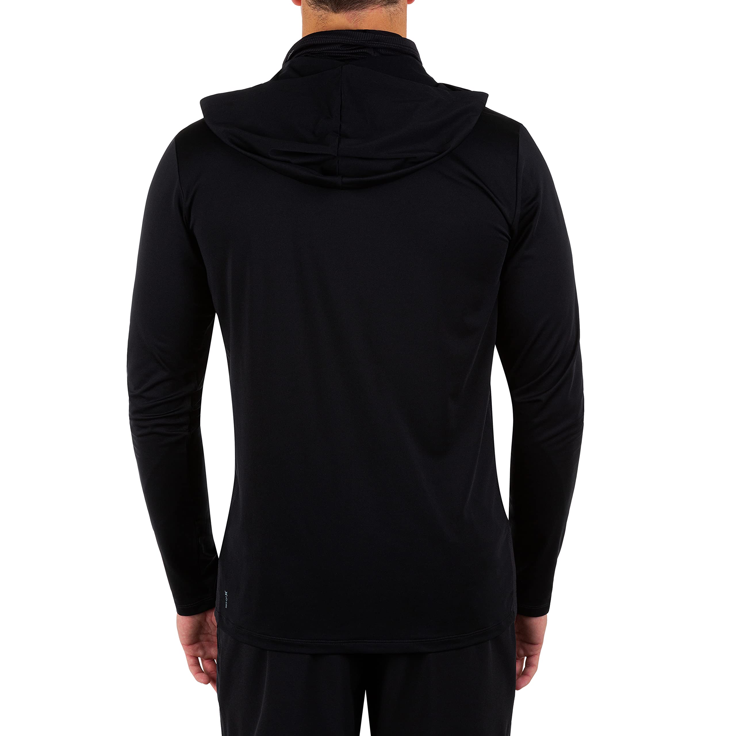 Hurley Men's Standard H2O-Dri Atticus Fastlane UPF Hoodie, Black, X-Large