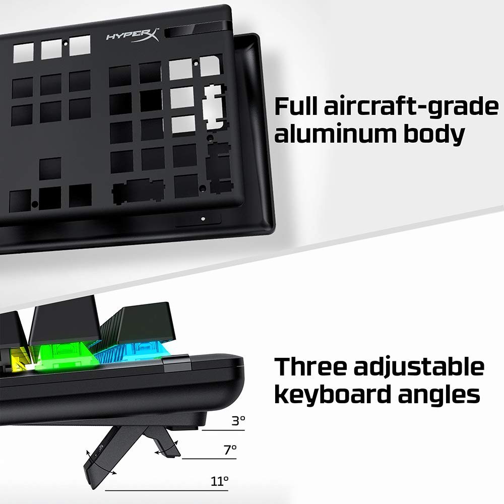 HyperX Alloy Origins Mechanical Gaming Keyboard (Black) Pulsefire Surge RGB Wired Optical Gaming Mouse (Black)