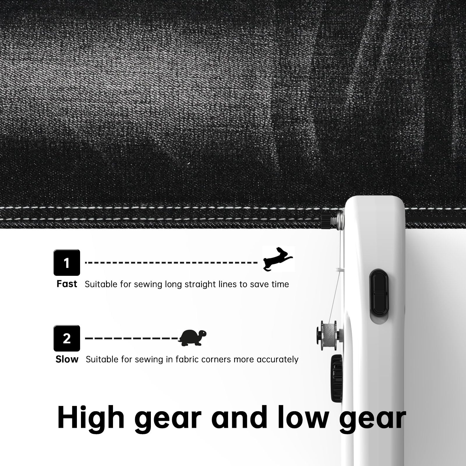 Handheld Sewing Machine,Two dear,Mini sewing machine,Easy to Use and Fast Stitch Suitable for Clothes,Fabrics, DIY Home Travel Electric Handheld Sewing Machine for Beginners