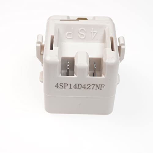 Wilsnsun Refrigerator Compressor Relay and Overload Kit 61005518 Replacement MTB1956GEQ, AP4009659, 12002782, CT19G4Q for Whirlpool