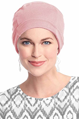 Headcovers Unlimited Cotton Cozy Cap | Chemo Caps for Cancer Patients (Pink Blush)