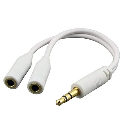 Headphones Splitter 3.5mm Earphone Adapter Dual Headset Port for Moto X4 Phone, Audio Jack Adaptor Compatible with Motorola Moto X4