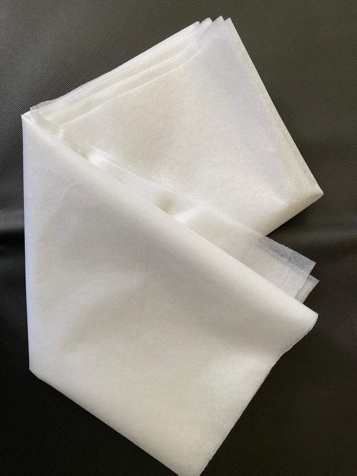 HOKUGA Non Woven Interfacing - White Fusible Uf363 Midweight Interfacing (36"X 48") - Fusible Interfacing Lightweight - Interfacing for Sewing Masks