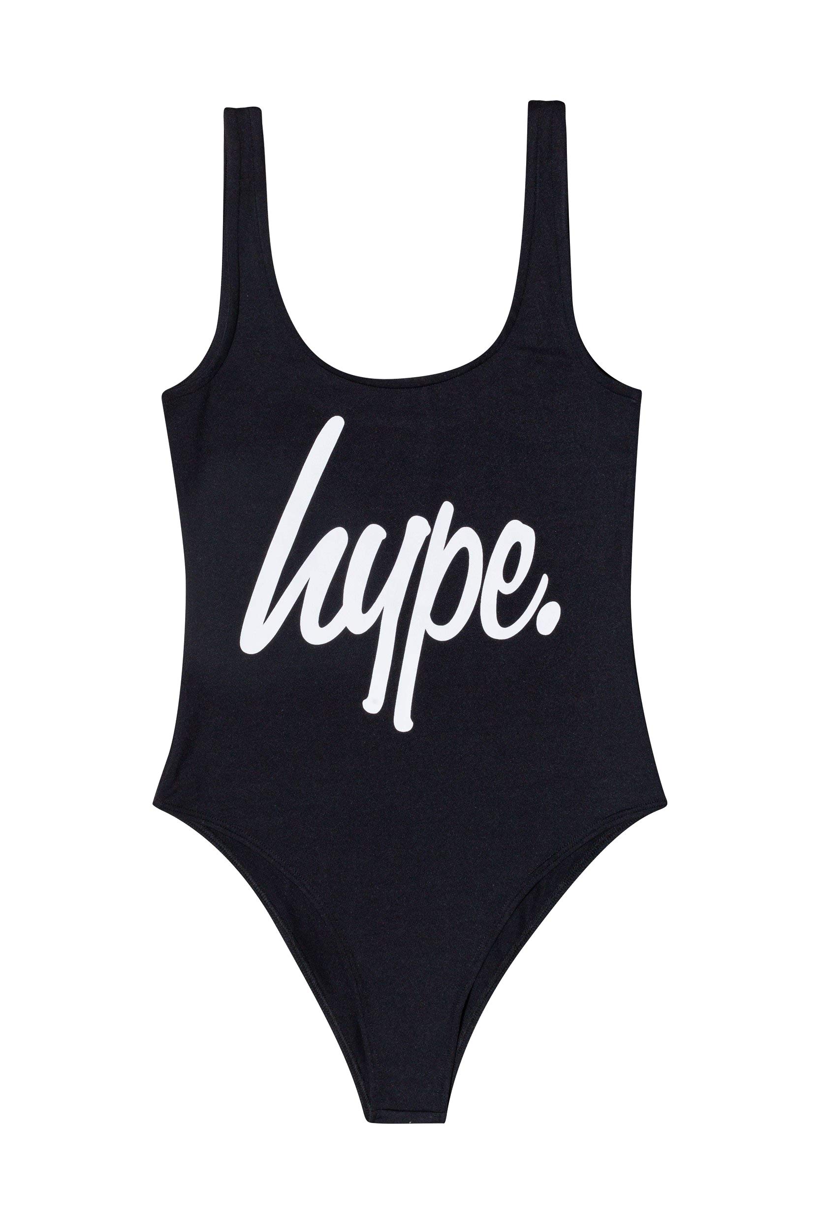 Hype Black Script Kids Swimsuit