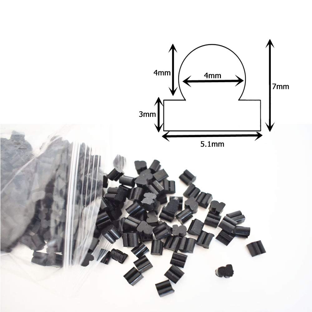 Jiayouy Dia 4mm Valve Rotor Rubber Buffering Stop for French Horn Euphonium Tuba Trombone Black 20pcs