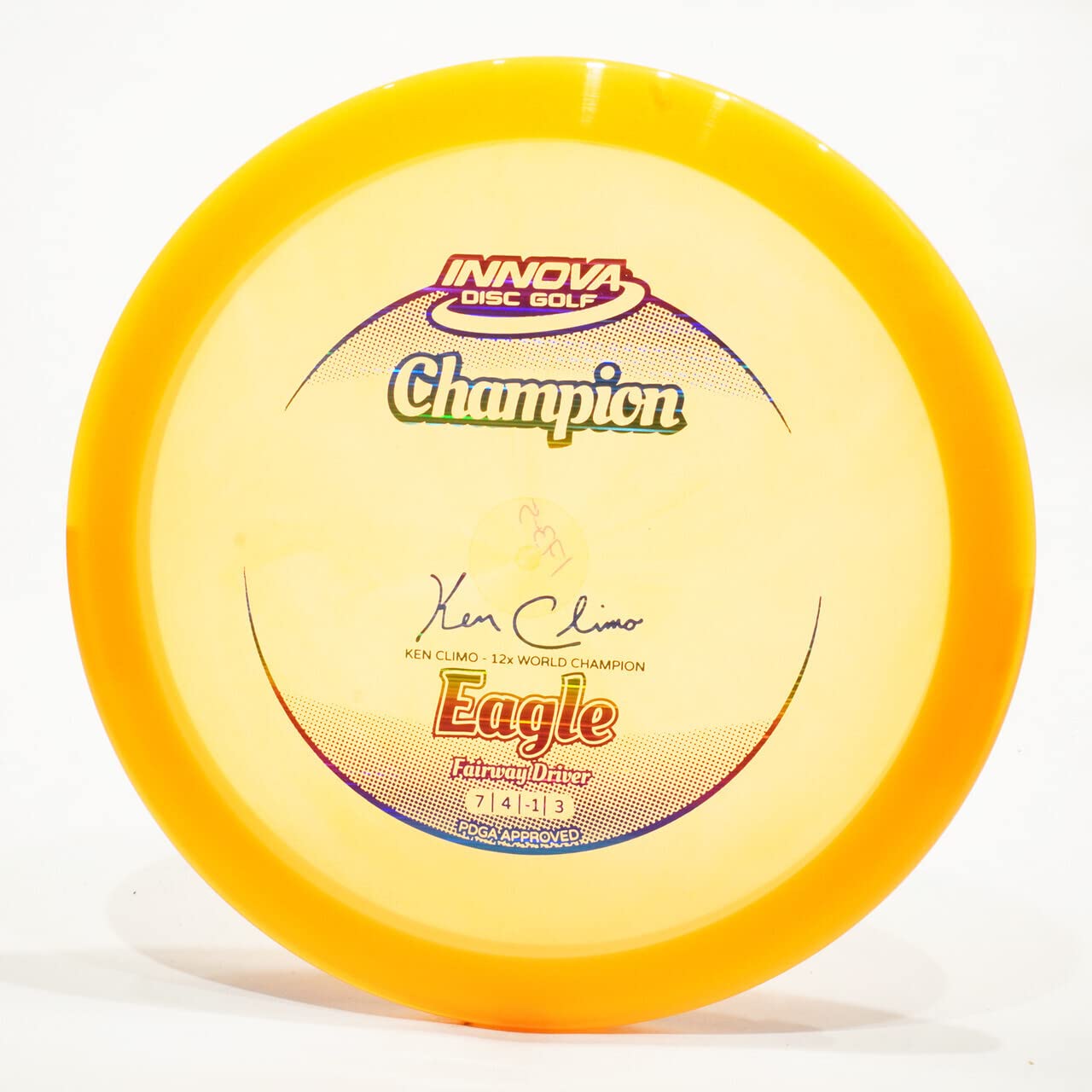 Innova Eagle (Champion) Fairway Driver Golf Disc, Pick Weight/Color [Stamp & Exact Color May Vary] Yellow 173-175 Grams