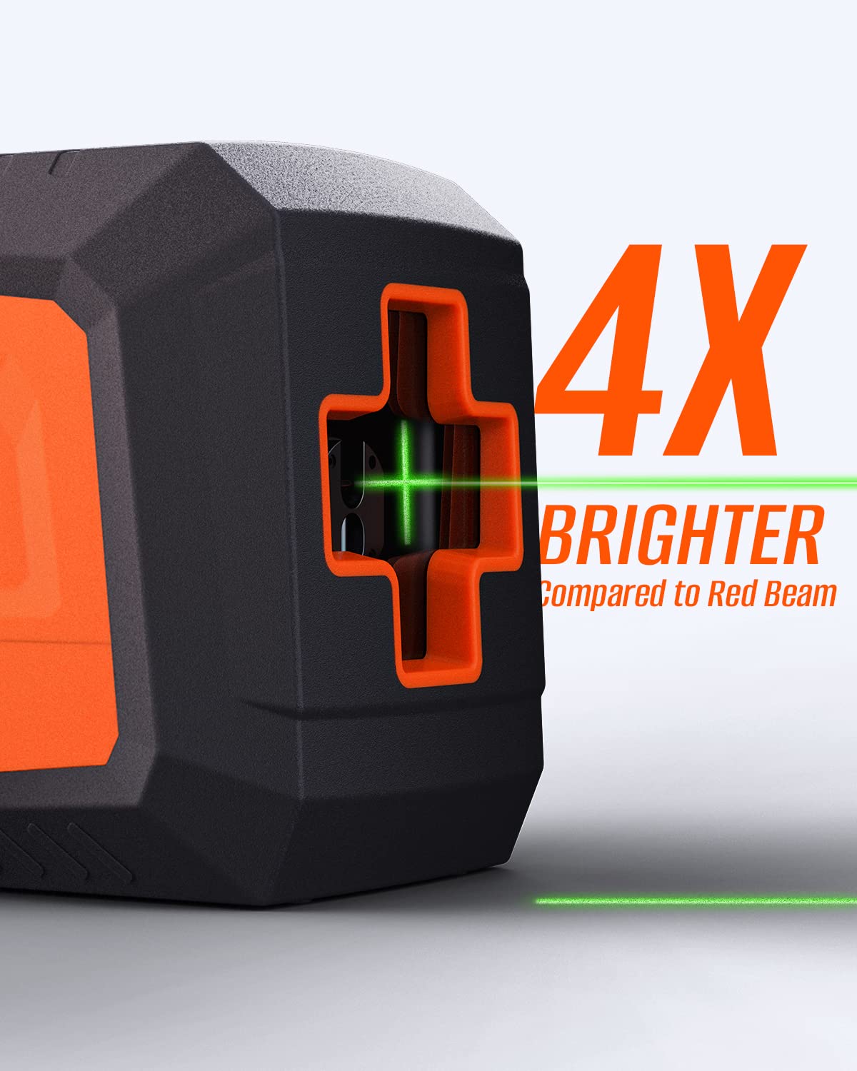 inkerma Laser Level Tool, Green Cross Line Laser Level Multipurpose Laser Lever for Picture Hanging Construction Wall Writing Tile Installation with horizontal and vertical line