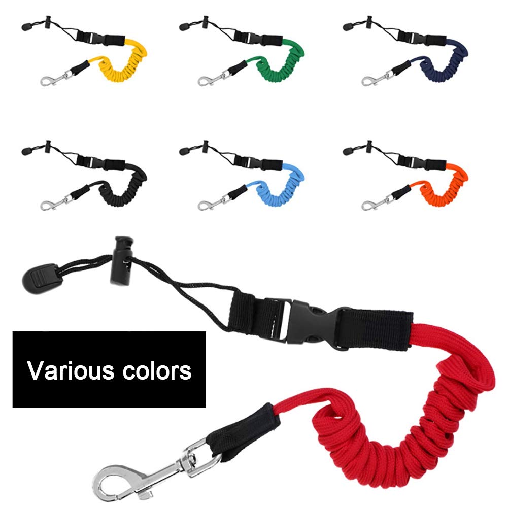 HYacinR 3 Pcs Kayak Paddle Leash, Kayak Leash Fishing Rod Paddle Leash, Stretchable Leash for Kayaking Holding Board Rowing Surfing