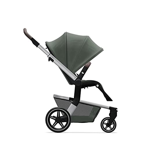 Joolz Hub+ - Premium Stroller for Babies from 6 Months up to 50 lbs - Superior Comfort & Safety - Easy Fold & Go - Integrated LED Lights - XXL Sunhood - Marvelous Green