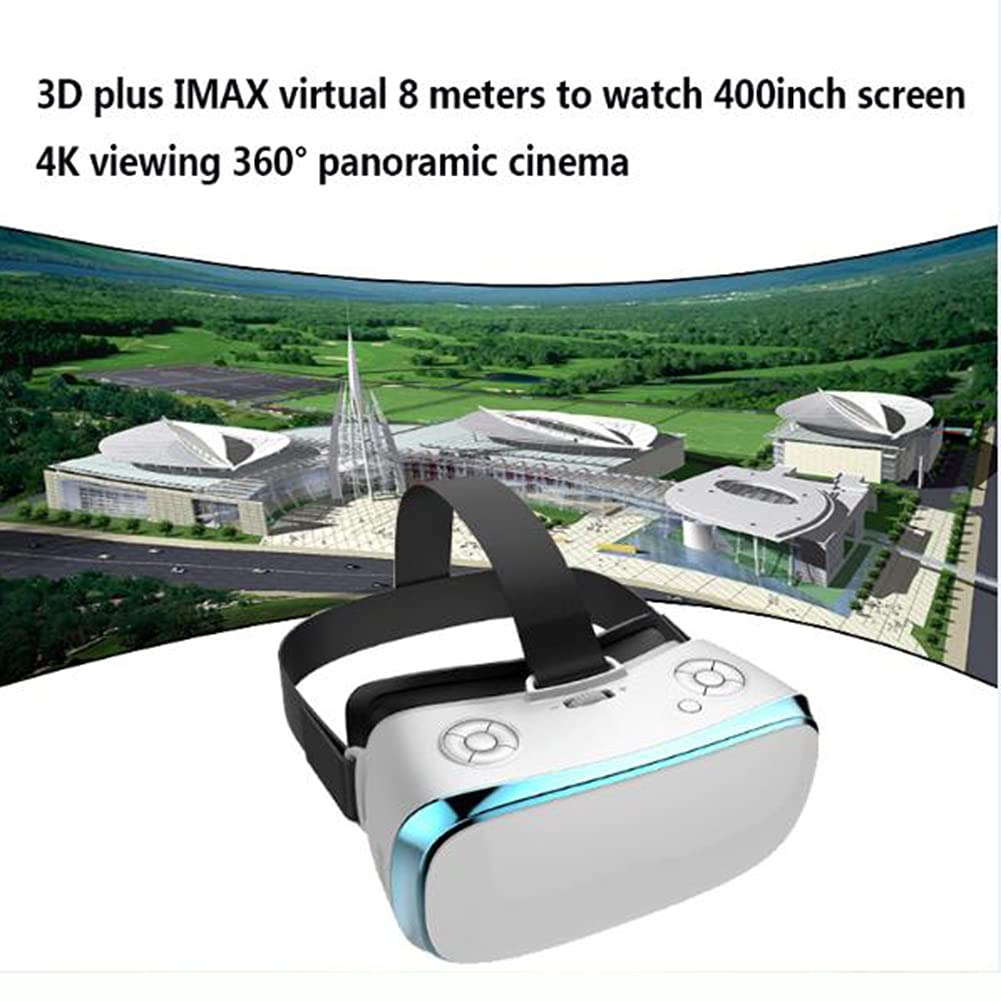 JANXLE All-in-One Virtual Reality Headsets Wireless VR Headset Pc 16G 3D Vr Headset Glasses for PS 4 Xbox 360/One 2K HDMI Nibiru Android 5.1 Screen 25601440 (White)