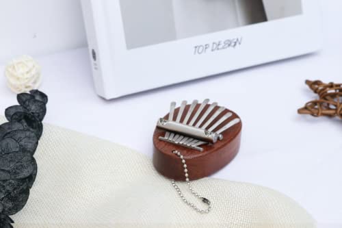 Kalimba Thumb Piano 8 Key Mini Kalimba Portable Marimba Musical Good Accessory for Kids, Adults and Beginners. (Sapele drop shape)