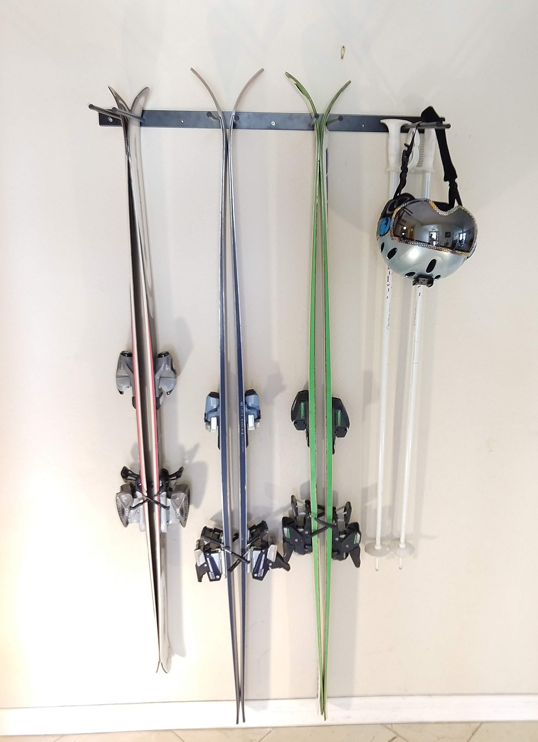Insight Wall Mounted Ski Rack or Utility Rack - for 4 Pairs of Skis, or Garden & Lawn Tools