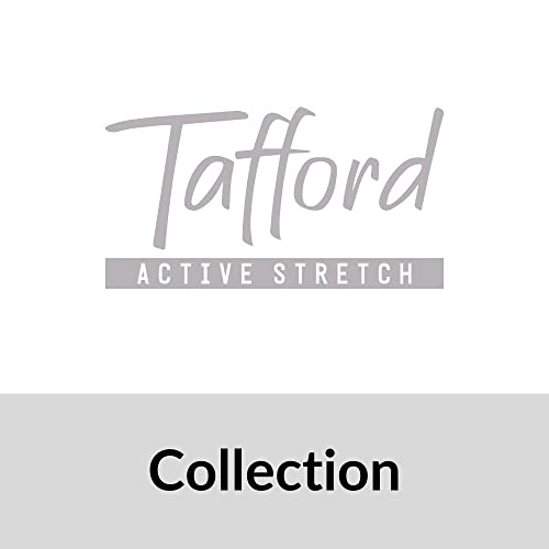 Tafford Active Stretch Women's Elegant Paisley Navy Print Scrub Top β Rounded V-Neck Medical Scrub Top (3X-Large)
