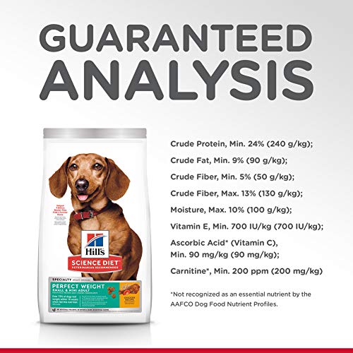 Hill's Science Diet Adult Perfect Weight Small & Mini Chicken Recipe Dry Dog Food, 15 lb. Bag
