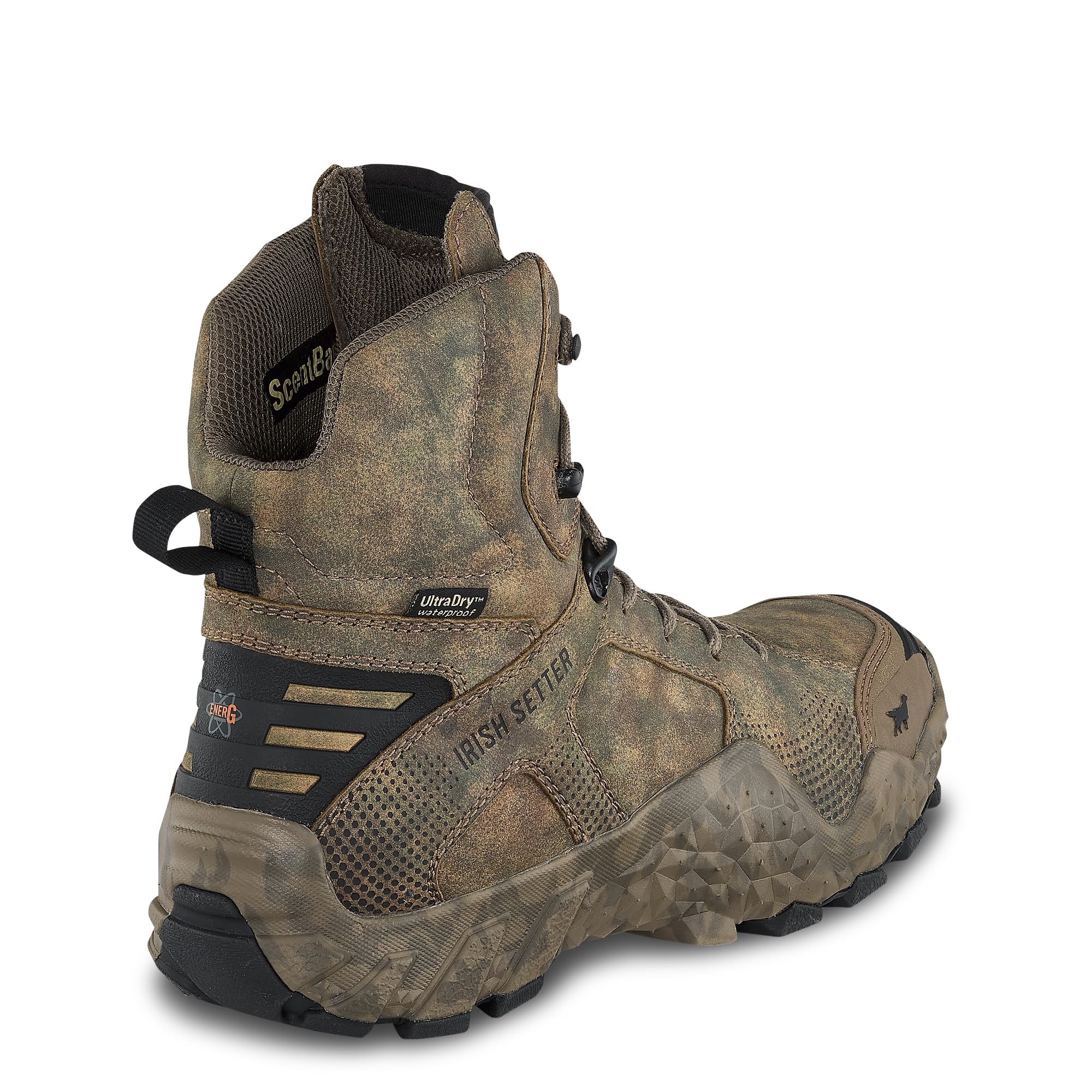 Irish Setter, VaprTrek, Men’s, 8", Waterproof, Hunting Boot, Earth Field Camo (P) (P), 7 D (Medium)