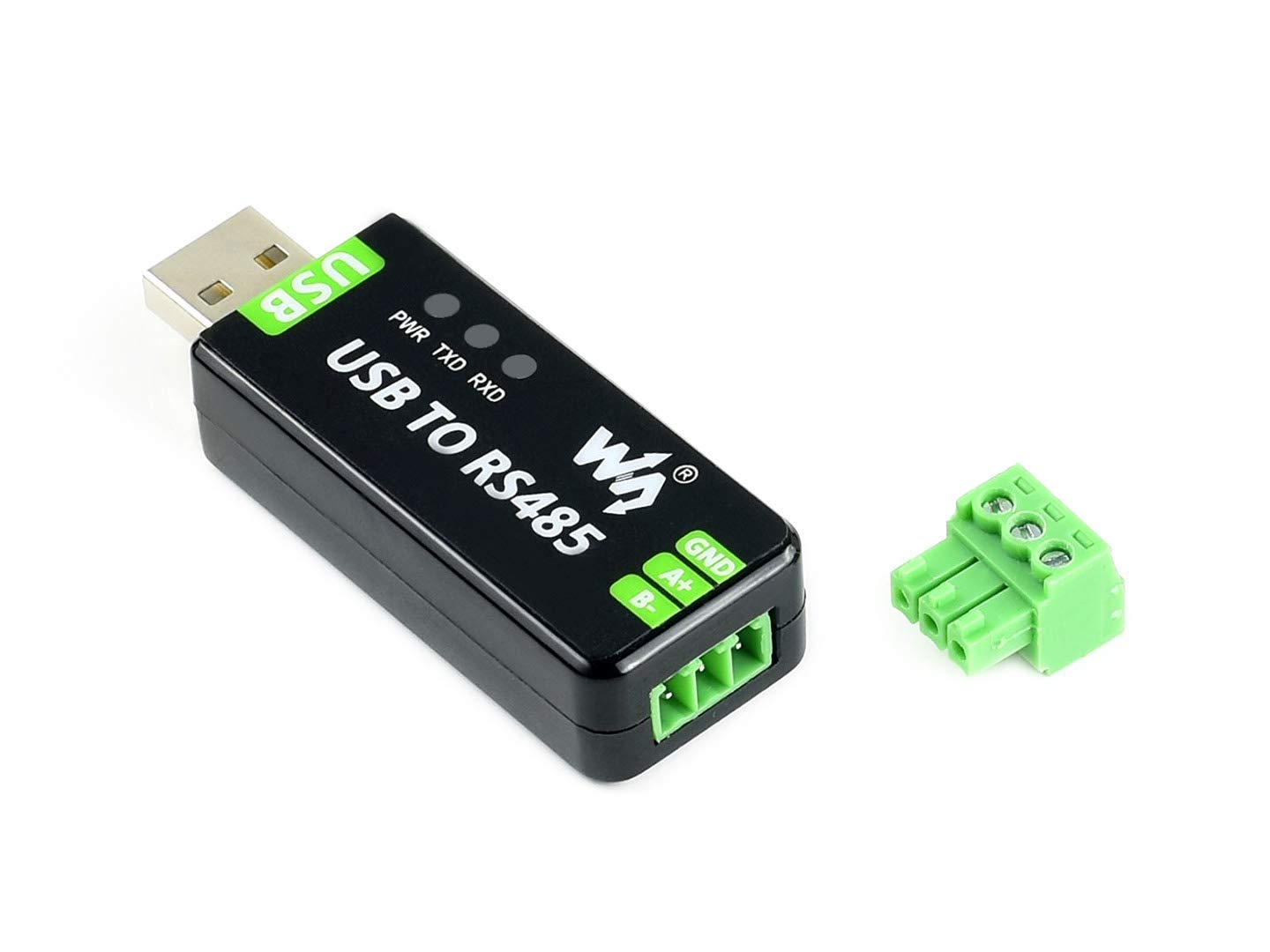 Industrial USB to RS485 Converter Adapter Original FT232RL and SP485EEN Chip, Lightningproof Tube, Resettable Fuse, ESD And TVS Protection Circuits,Supports Mac, Linux, Android, WinCE,Windows