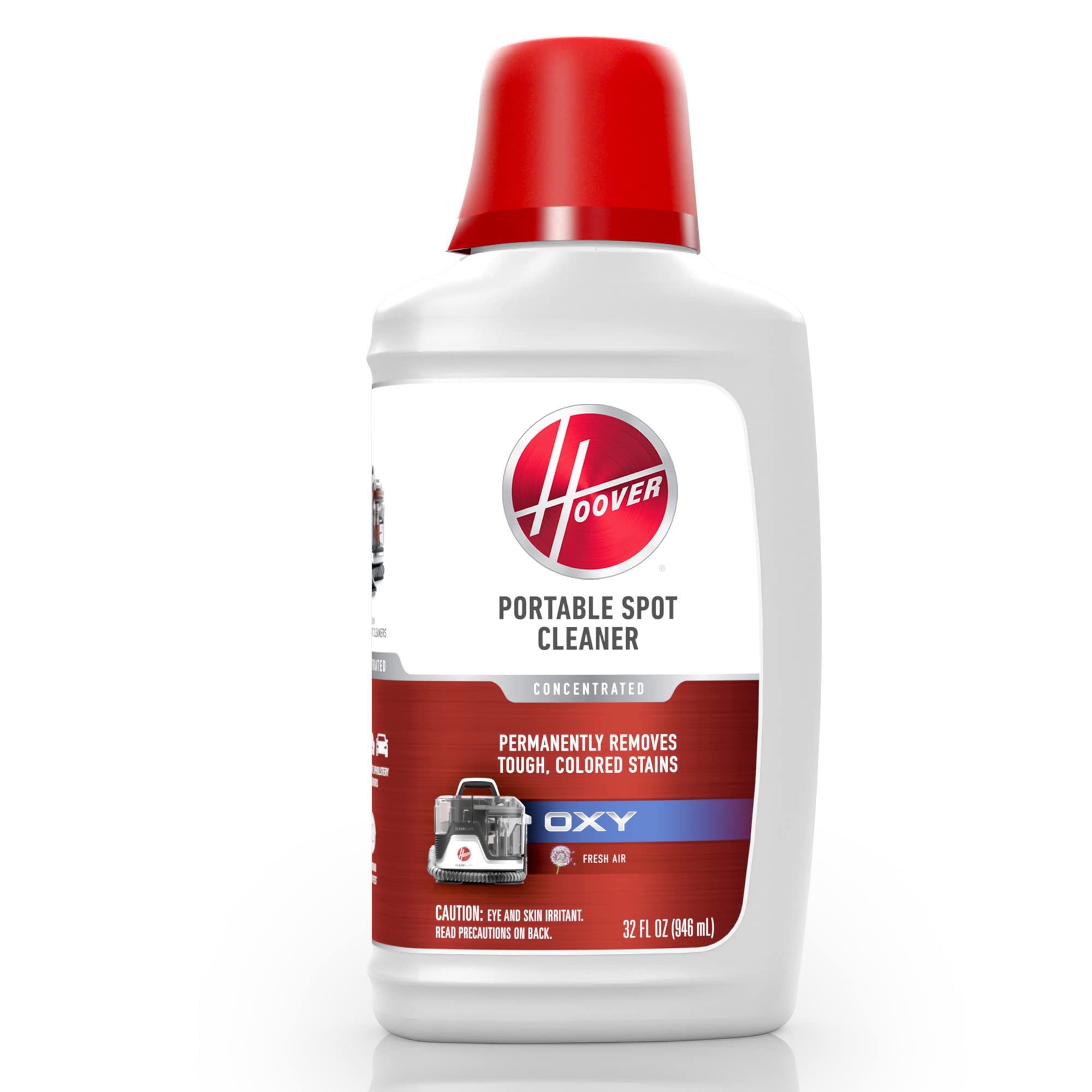 Hoover ONEPWR CleanSlate Cordless Carpet & Upholstery Spot Cleaner, Silver & Oxy Premixed Spot Cleaner Solution, 32 Fl Oz (Pack of 1), White & Renewal Deep Cleaning Carpet Shampoo, 64oz, White
