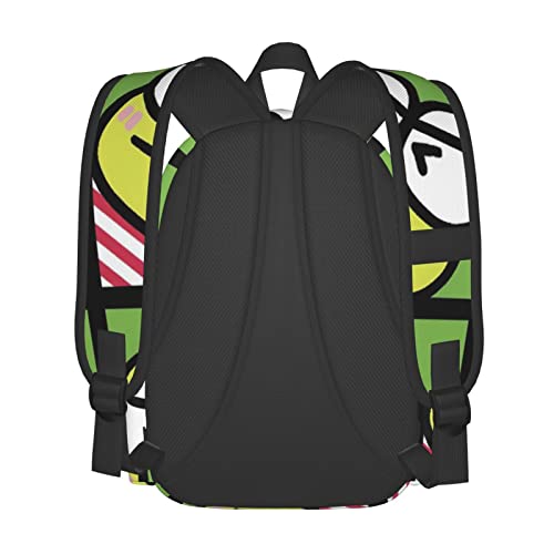 Yotuoka Cute Frog Backpack For Women Men Laptop Backpack Large Cartoon Casual Bag Green Lightweight Multipurpose Travel Gift