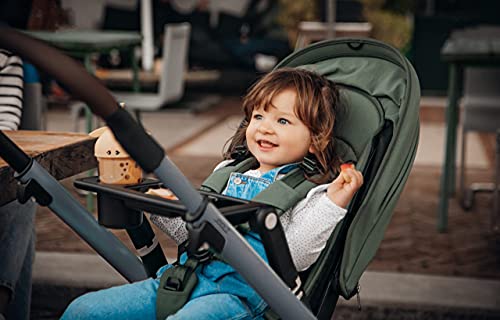 Joolz Hub+ - Premium Stroller for Babies from 6 Months up to 50 lbs - Superior Comfort & Safety - Easy Fold & Go - Integrated LED Lights - XXL Sunhood - Marvelous Green