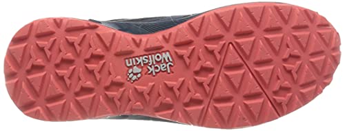 Jack Wolfskin Woodland Texapore Low Vc K Hiking Boot, Dark Blue/Rose, 11 US Unisex Big Kid