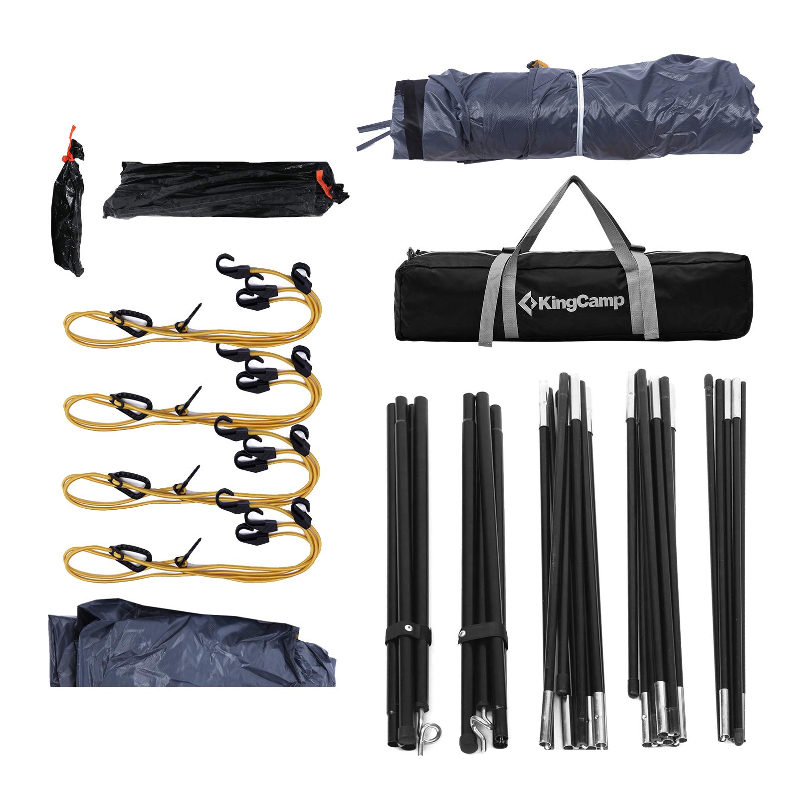 KingCamp SUV Tent Versatility Waterproof Car Awning Sun Shelter, Portable Auto Canopy Camper Trailer Sun Shade for Camping, Outdoor