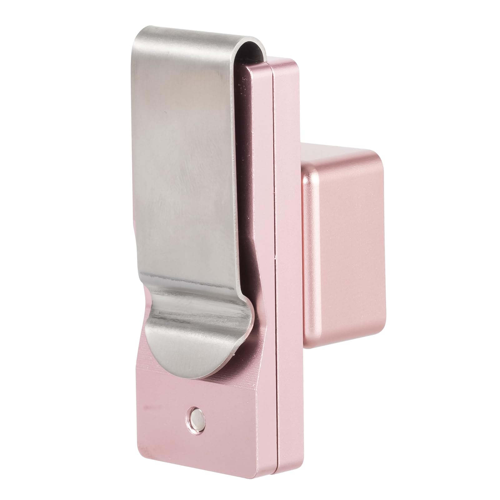 Jadeshay Magnetic Cue Tip Chalk Holder for Billiard, Portable Mini Aluminum Chalk Carrier with Clip, Rust-Resistant Mess-Free Chalk Application