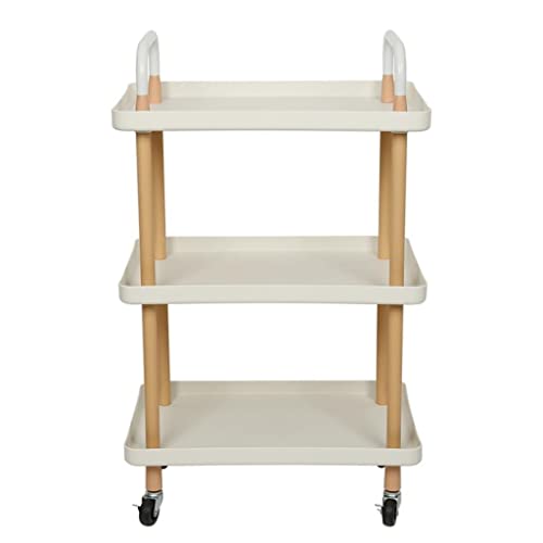 SLNFXC Kitchen 3-Layer Square Cart Simple Multi-Function Simple Installation Trolley Living Room Home Storage (Color : OneColor, Size : 1pcs)