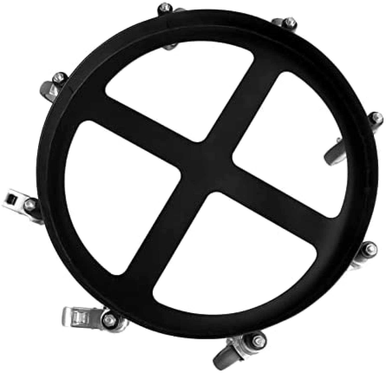 Heavy Duty Drum Dolly 8 Swivel Caster Wheel 55 Gallon Steel Frame, Grease Drum Dolly with 2000 lbs Capacity Anti-Tipping for workshops and Warehouses